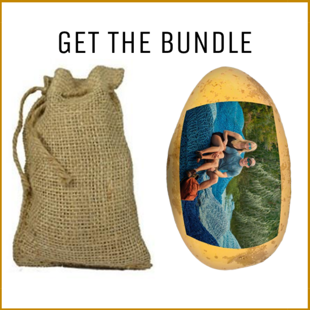 Bundle A Burlap Sack & Full Photato Potato - AnonymousPotato
